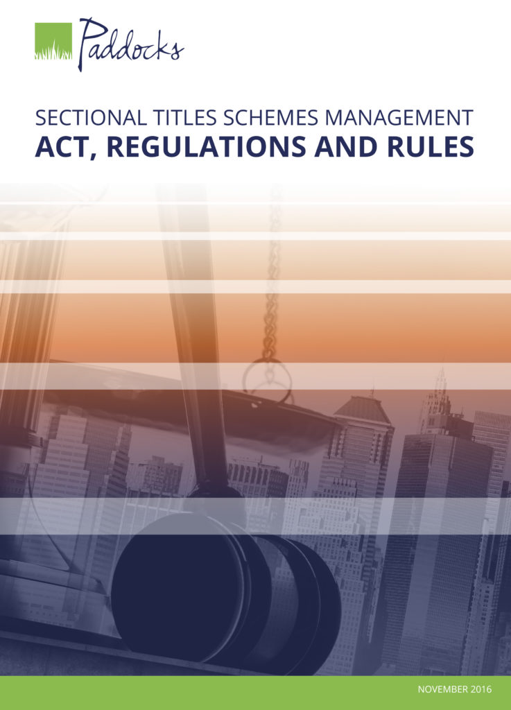 Sectional Titles Schemes Management Act, Regulations and Rules eBook ...