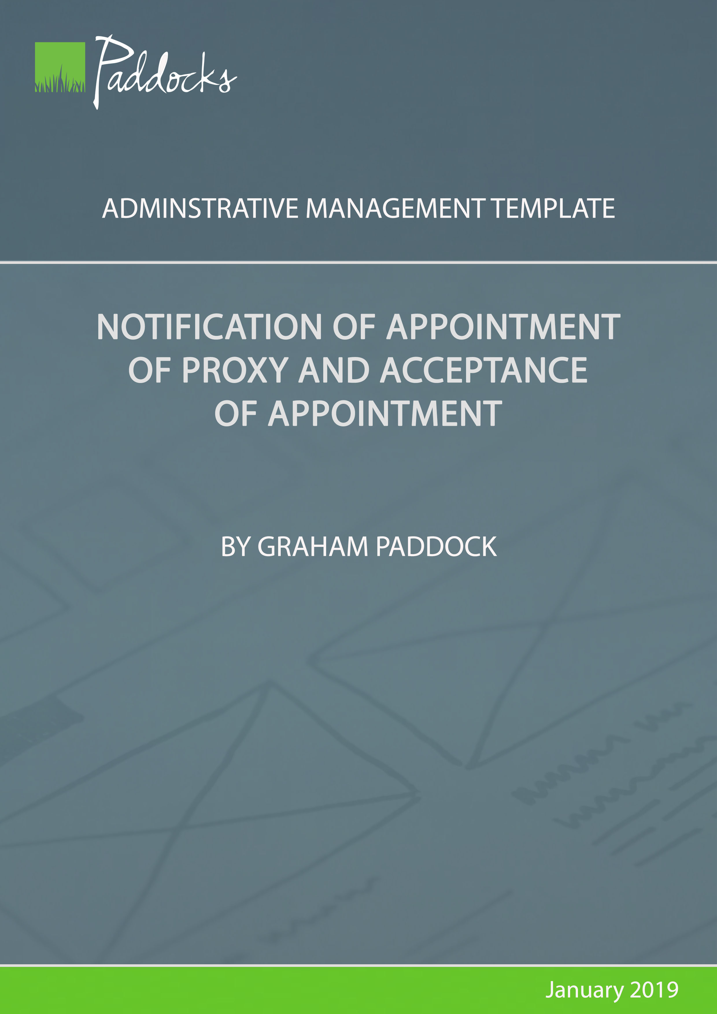 Template – Notification of Appointment of Proxy and Acceptance of ...