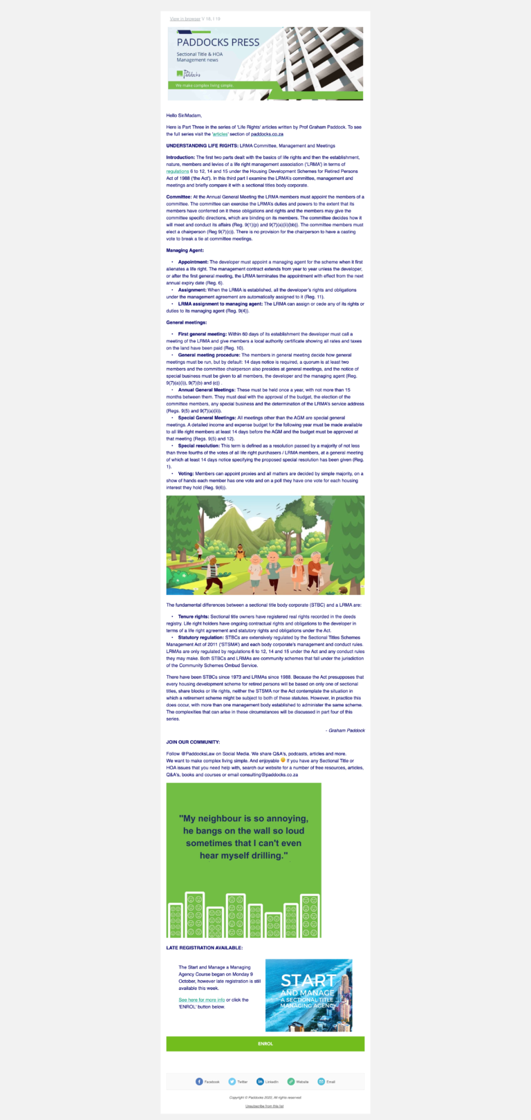 Paddocks Press: Understanding Life Rights (Part 3) | Paddocks